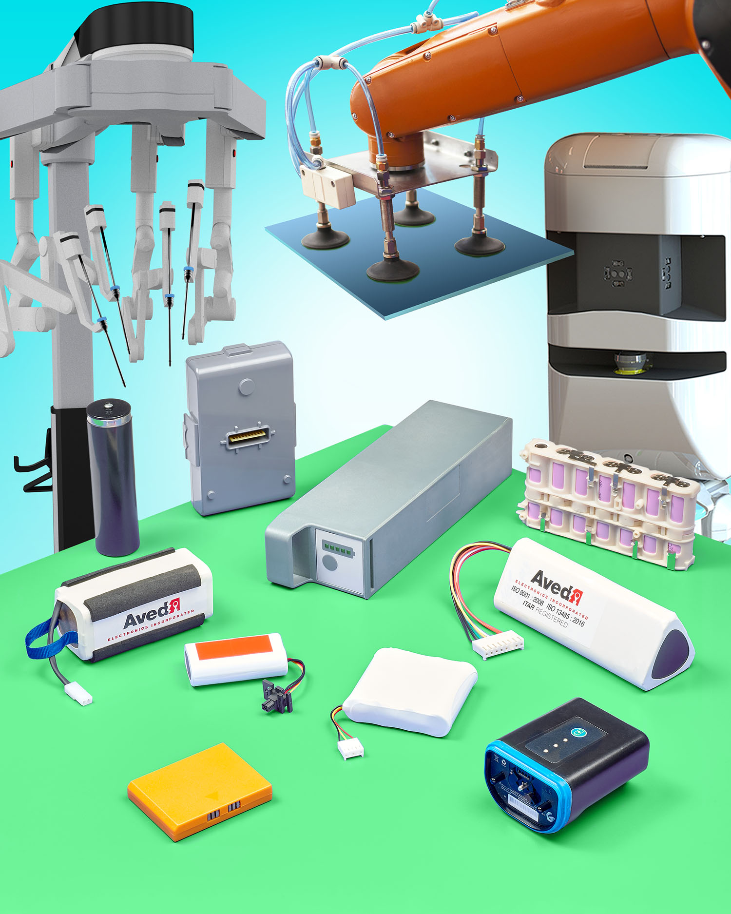 Aved Electronics' New Custom Battery Packs Satisfy Robotics OEM Requirements